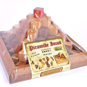 Incas Pyramid - 3D Brain Teaser in Fine Wood - Difficulty 5/6 ...