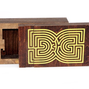 Labyrinth Puzzle Box Wooden Brain Teaser Secret Safe - Etsy