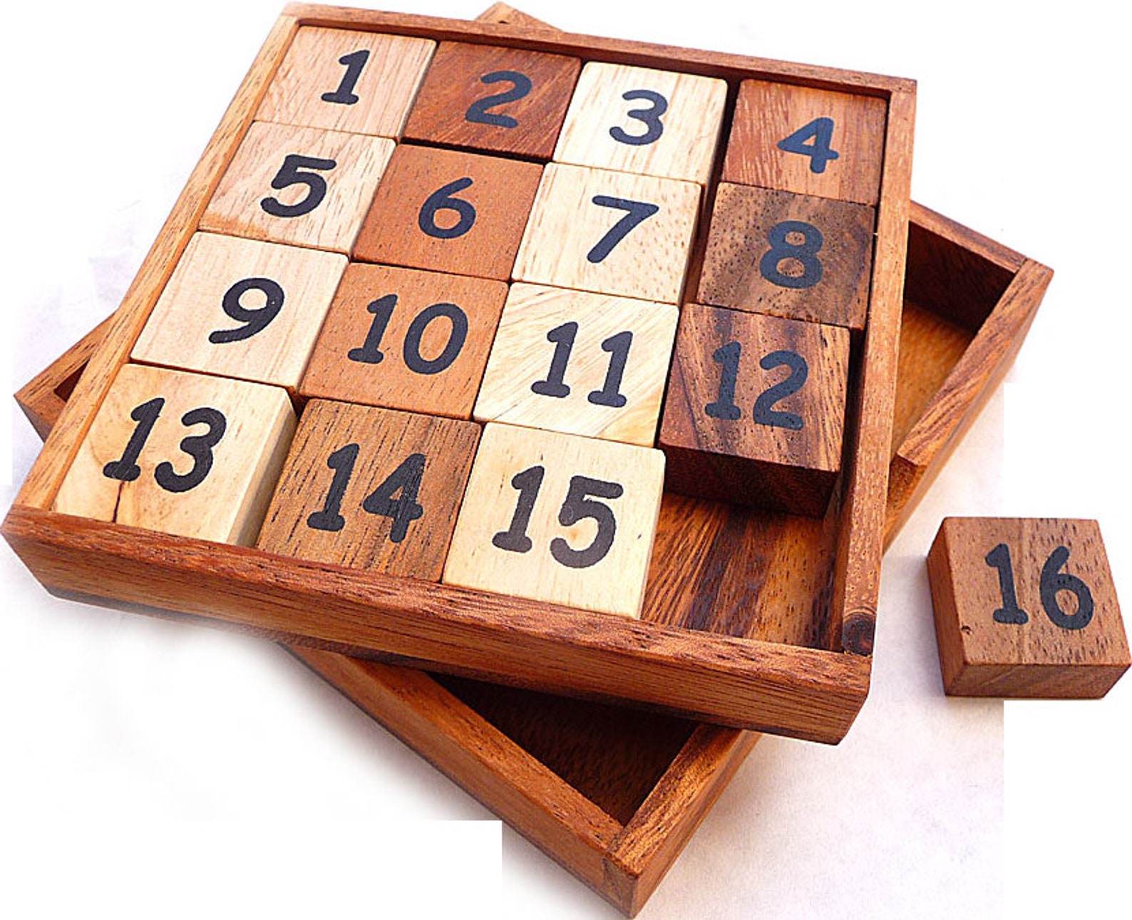15+16 Puzzle - 2 Puzzles in 1 - Number Challenge - Math Puzzle - Slide Fifteen - Euclide ...
