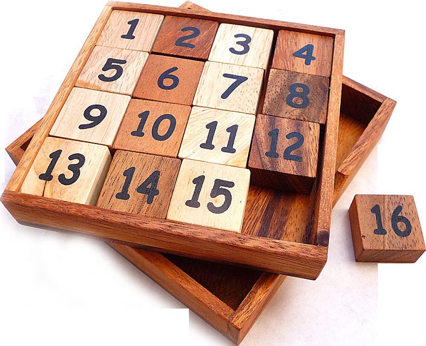1516 Puzzle 2 Puzzles in 1 Number Challenge Math Puzzle Slide Fifteen ...
