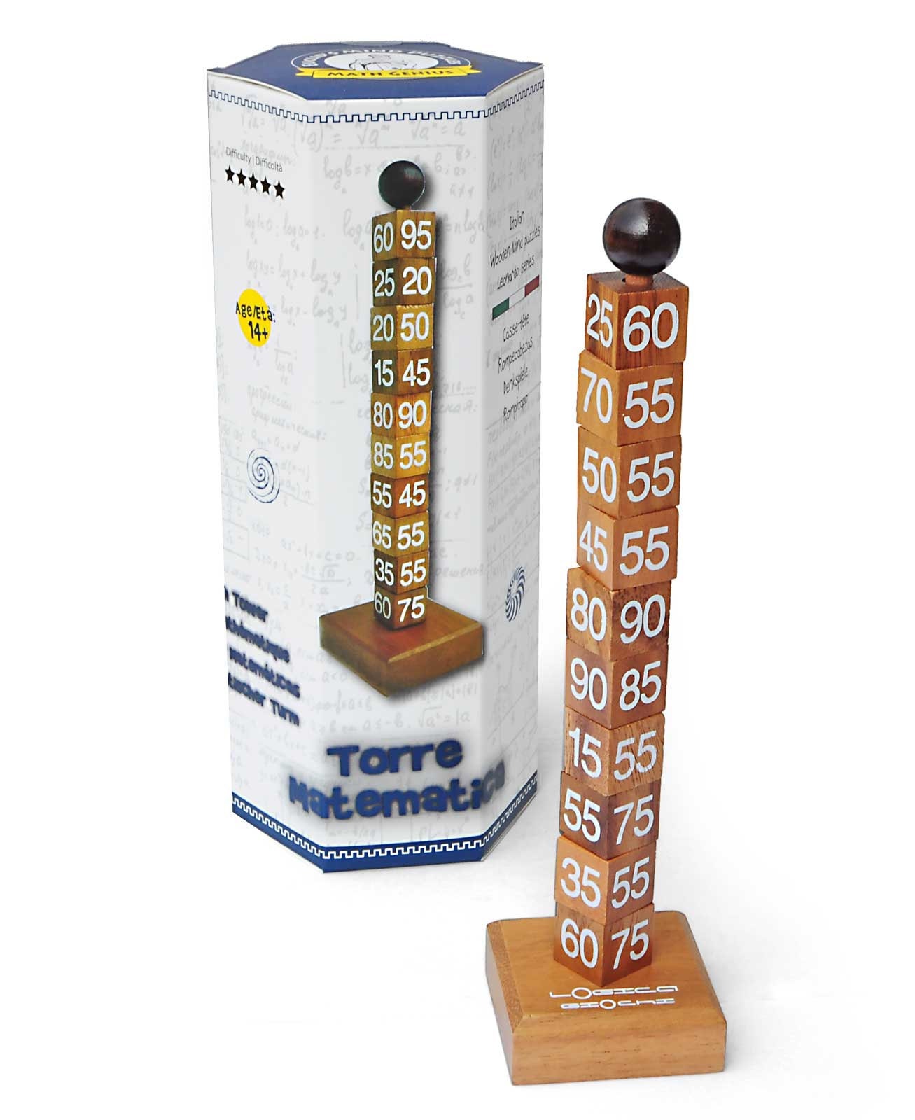 Math Tower - Mathematical Puzzle in Fine Wood - Difficulty 5/6 ...