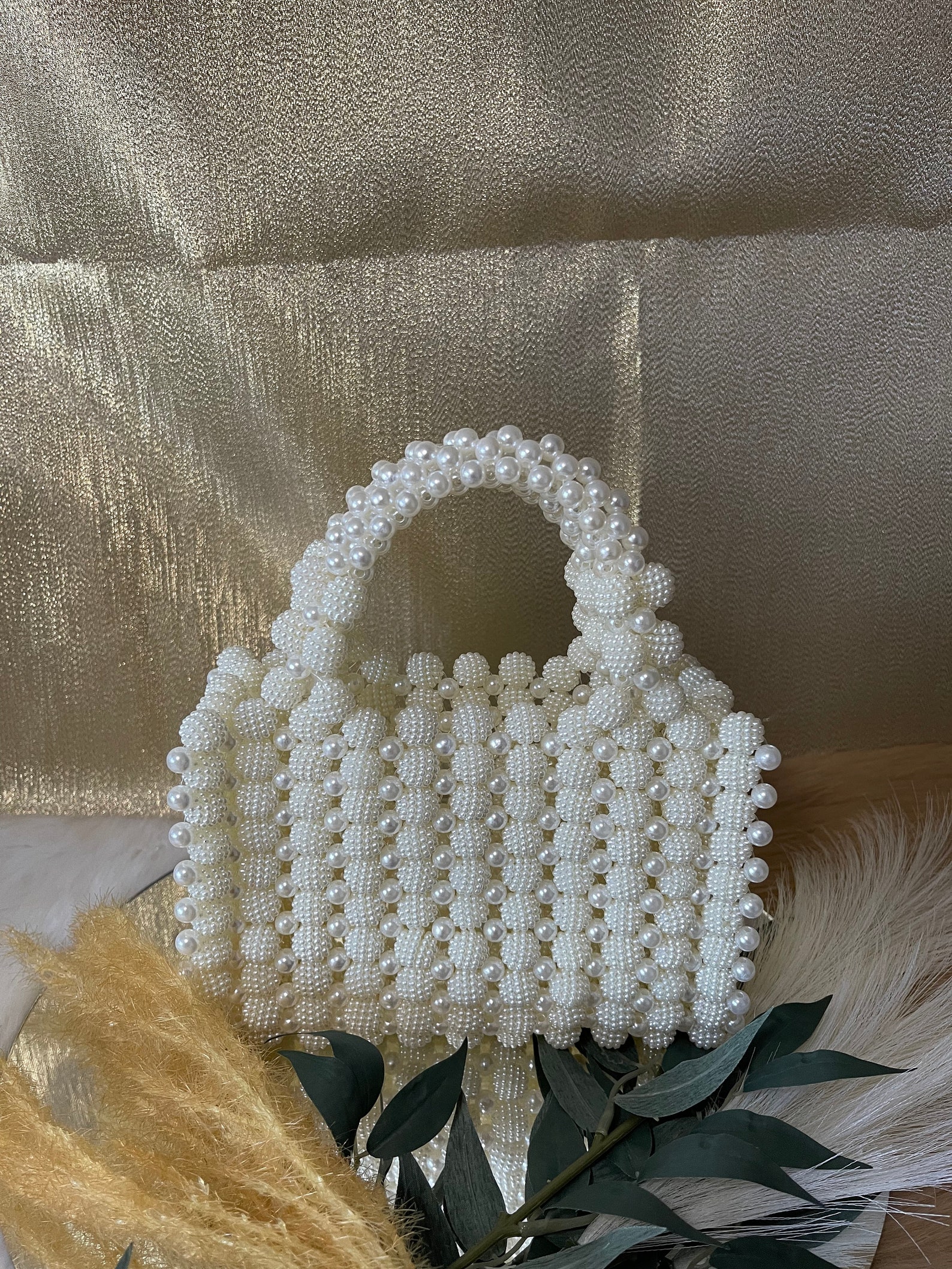 Pearl Hand Bag - Etsy