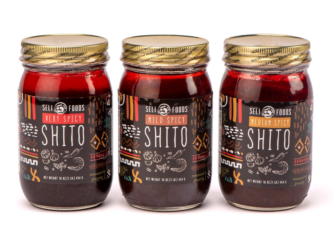 SHITO 3 Heat Levels, Choose One: Ghana Pepper Sauce. Delicious Hot ...