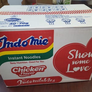 Instant Indomie Noodles Chicken Flavor Pack of 40 - Etsy
