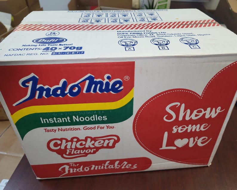 Instant Indomie Noodles Chicken Flavor Pack of 40 - Etsy