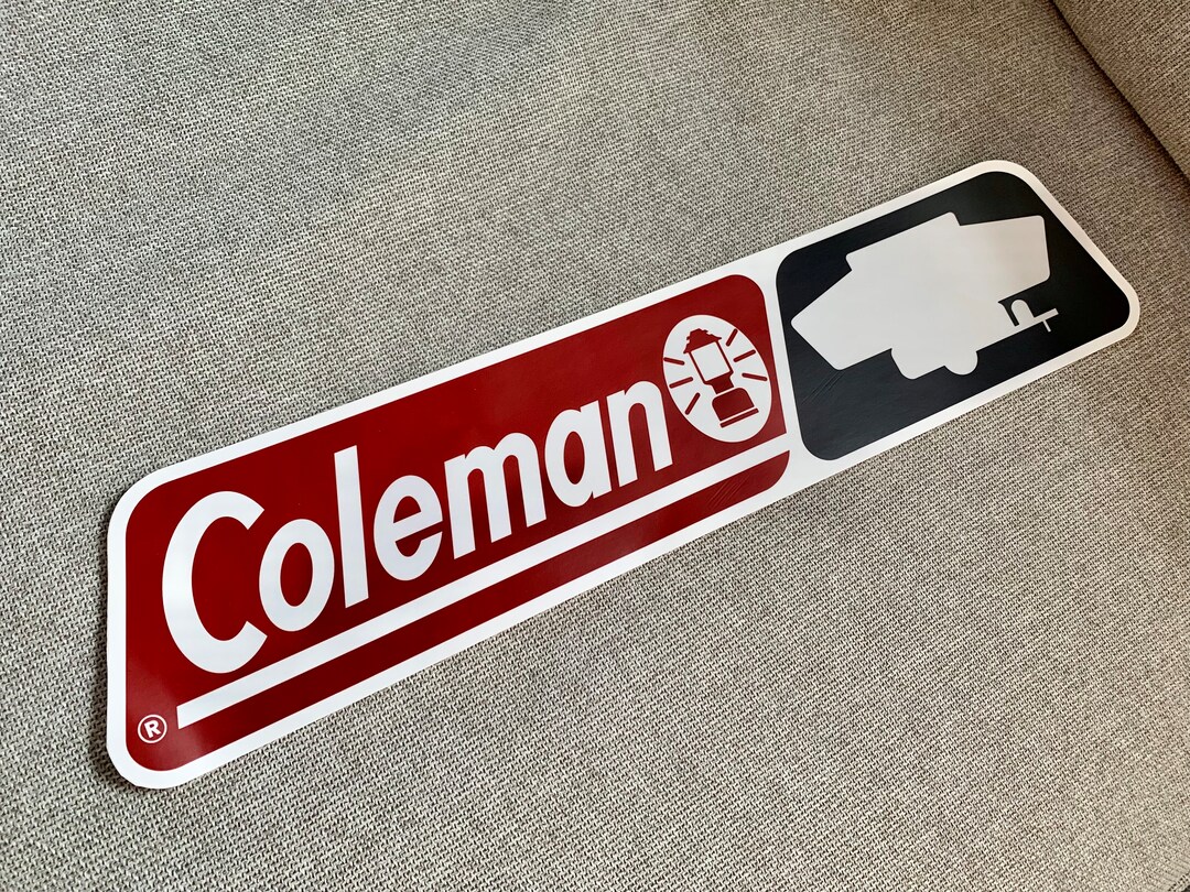 Vintage Coleman Pop up Camper Original Decal (18.9" X 4.15") - Etsy