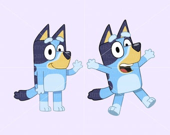 Jumping Bluey Png - Etsy
