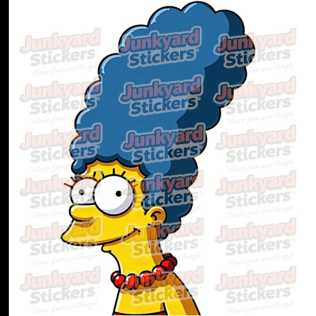 Marge Simpson Head Only Die Cut Sticker - Etsy