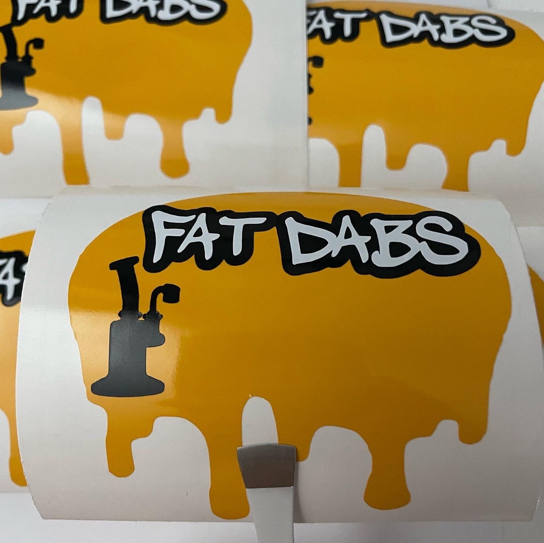 FAT DABS Vinyl Decal - Etsy
