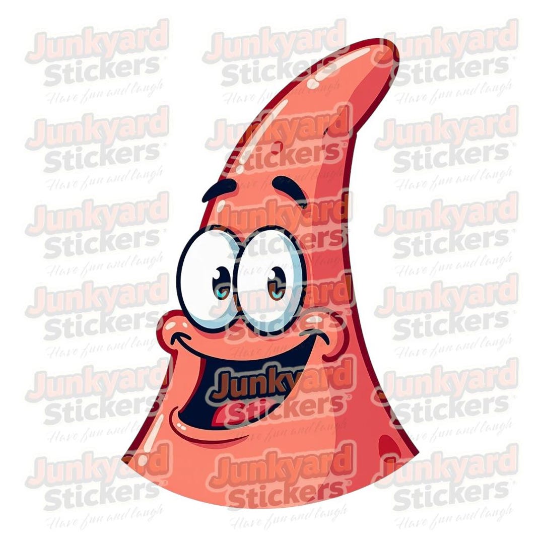 Patrick Star Head Only Die Cut Sticker - Etsy