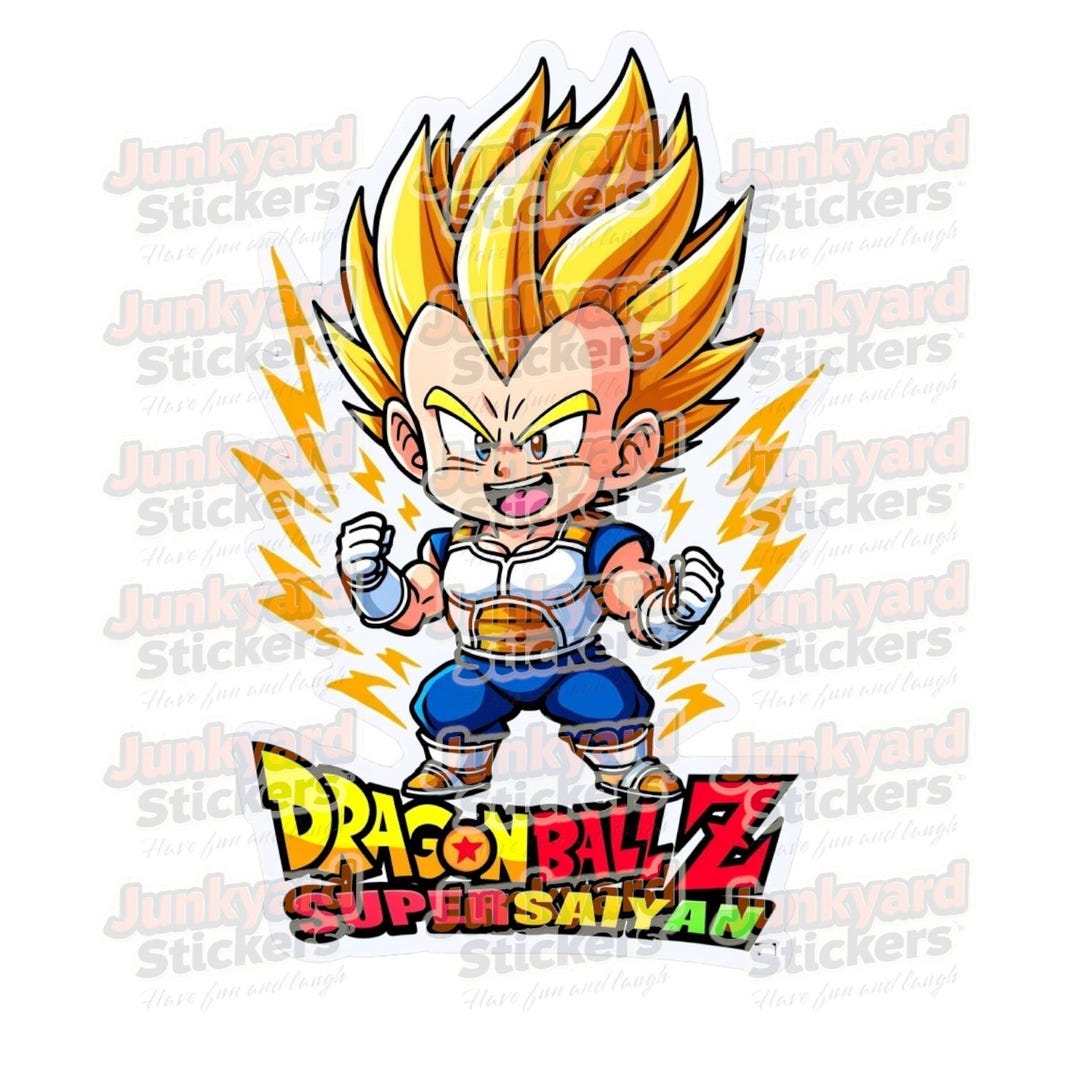 Vegeta Kid DBZ Super Saiyan Die Cut Sticker - Etsy