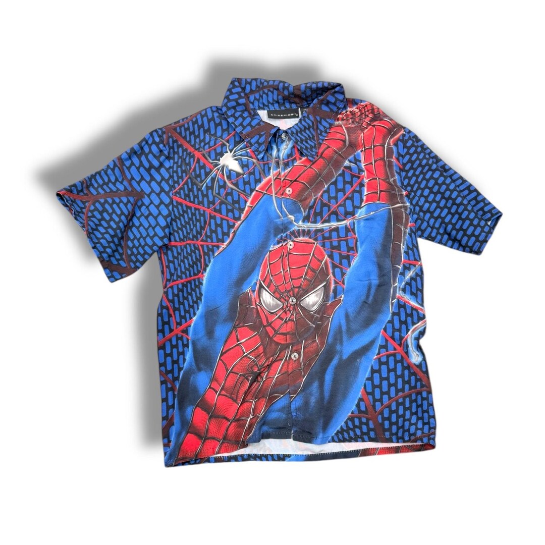 Spider Man Button Up Shirt