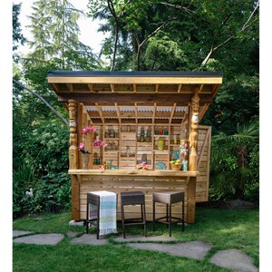 Small Home Corner Garden Bar 2.1x2.1m Cocktail BBQ Bar - Etsy Canada
