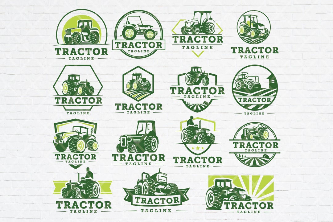 Set of Tractor and Farm Logo Template, Tractor SVG PNG Bundle, Tractor ...