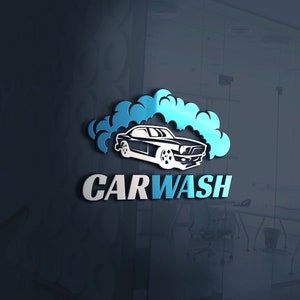 Collection of Car Wash or Car Cleaning Logo Template: SVG Files for ...