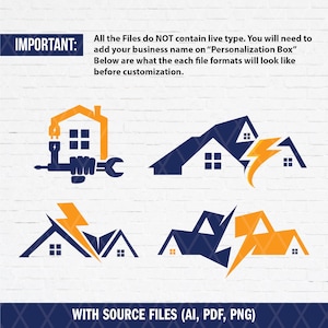 Custom Electrical Company Logo, Personalized Electrician Logo ...