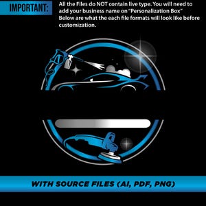 Custom Blue Car Wash and Detailing Logo, Custom Auto Care Logo ...