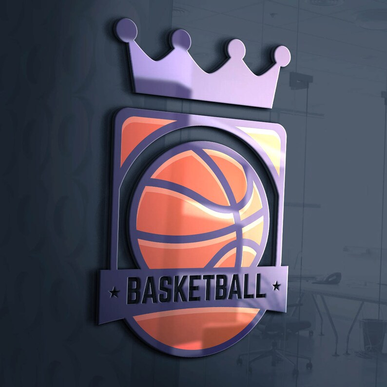 Basketball Clipart SVG PNG Bundle: Sports Team Emblem Designs (digital ...