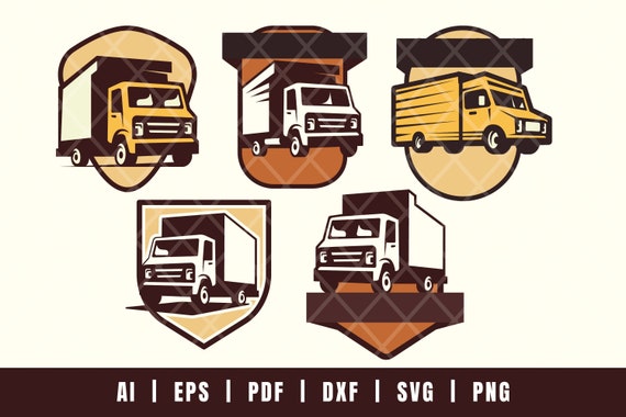 Cargo Van Logo Design Template Collection: Bundle Files for - Etsy