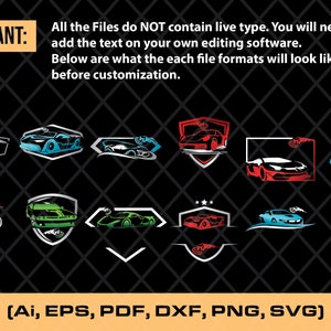 Auto Detailing Template SVG PNG Bundle, Car Detailing Bundle, Car ...