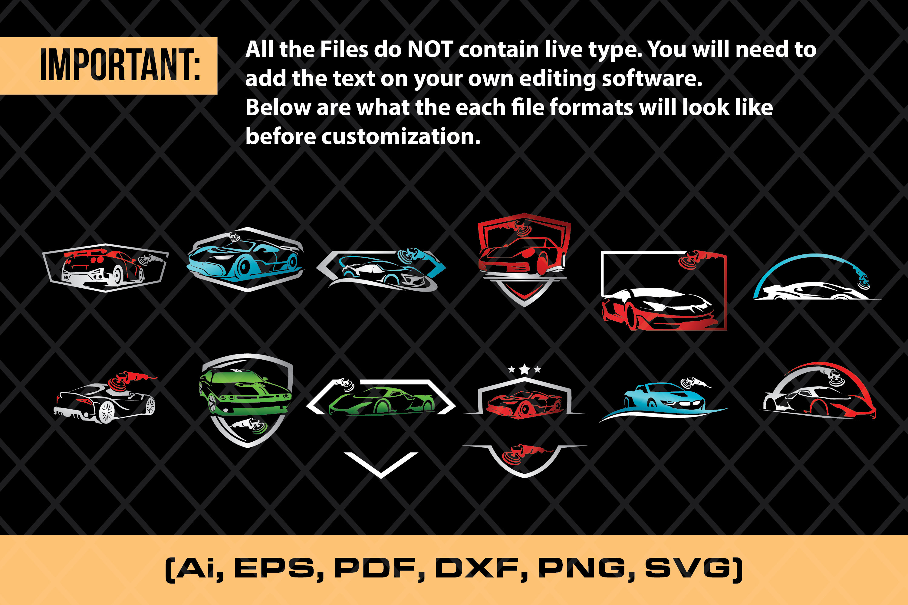 Auto Detailing Template SVG PNG Bundle Car Detailing Bundle - Etsy Canada