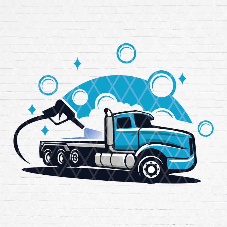 Truck Wash Logo Design: Custom Cleaning Service Branding (digital File ...