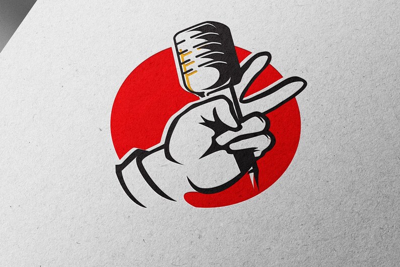 Pre-made Retro Podcast Logo Design Template: Minimalist SVG - Etsy