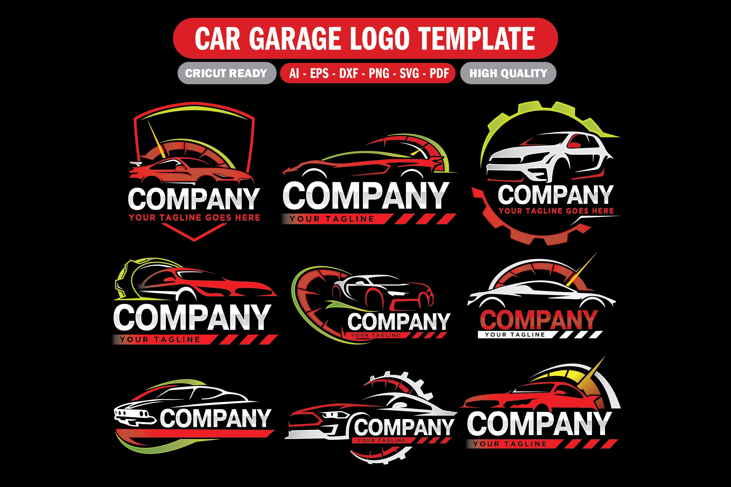 Car Garage Svg Template, Auto Garage Clipart, Car Repair Tools, Auto ...
