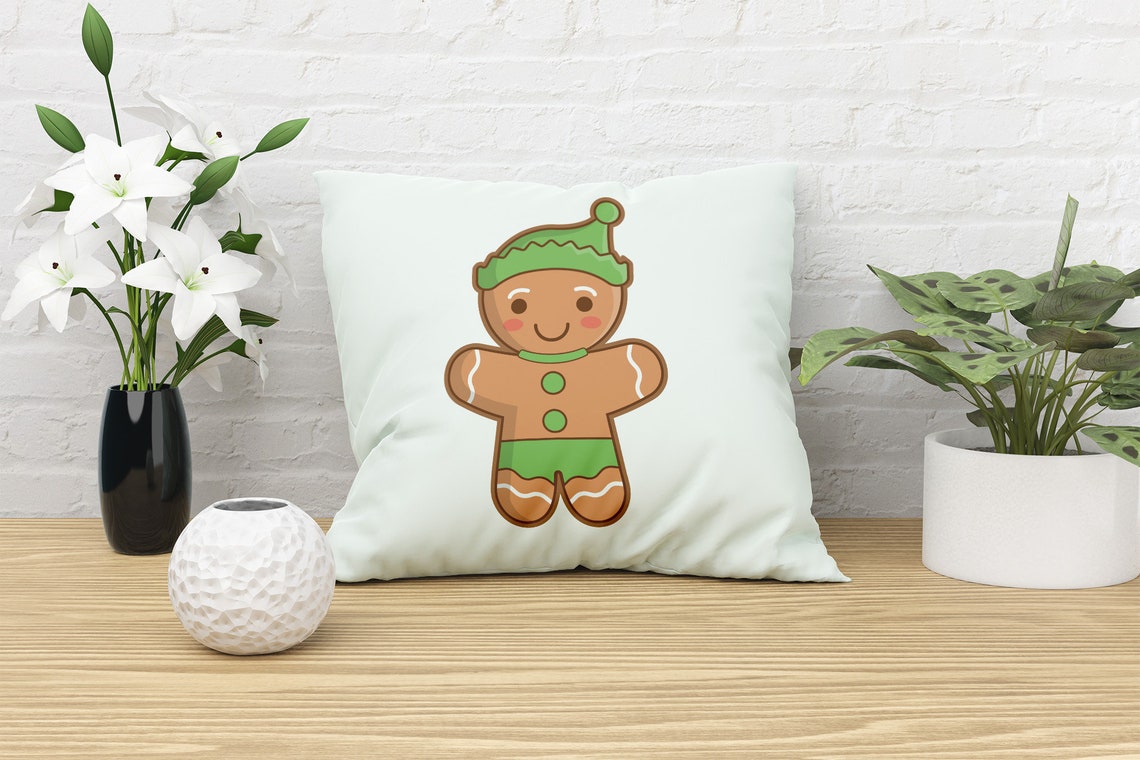 Cute Christmas Gingerbread Man SVG PNG Files Bundle Xmas - Etsy