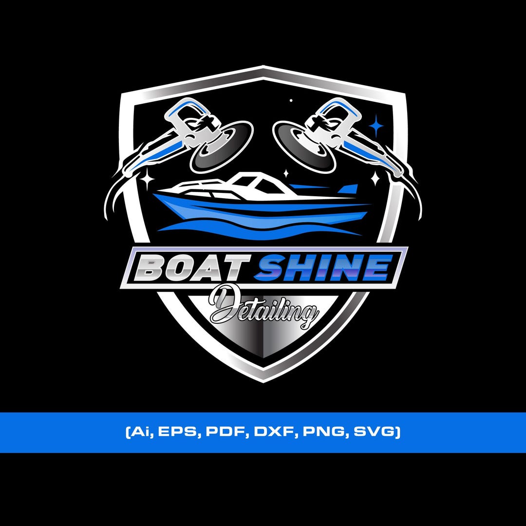 Boat Detailing Logo Template: Premade Boating Business Logo (digital ...