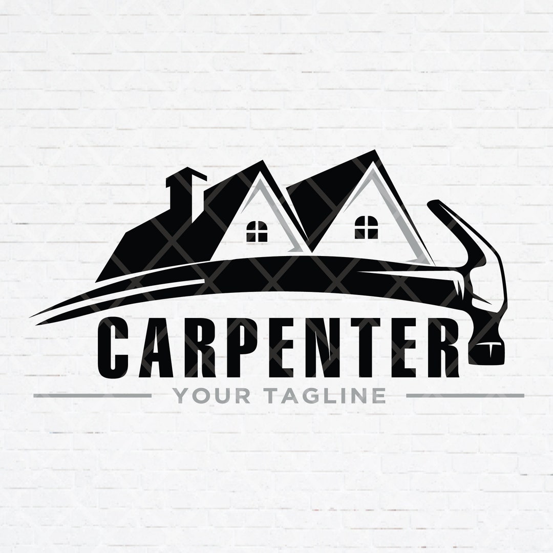 House Carpenter Logo, Carpentry Silhouette Svg, Contractor Svg, Home ...