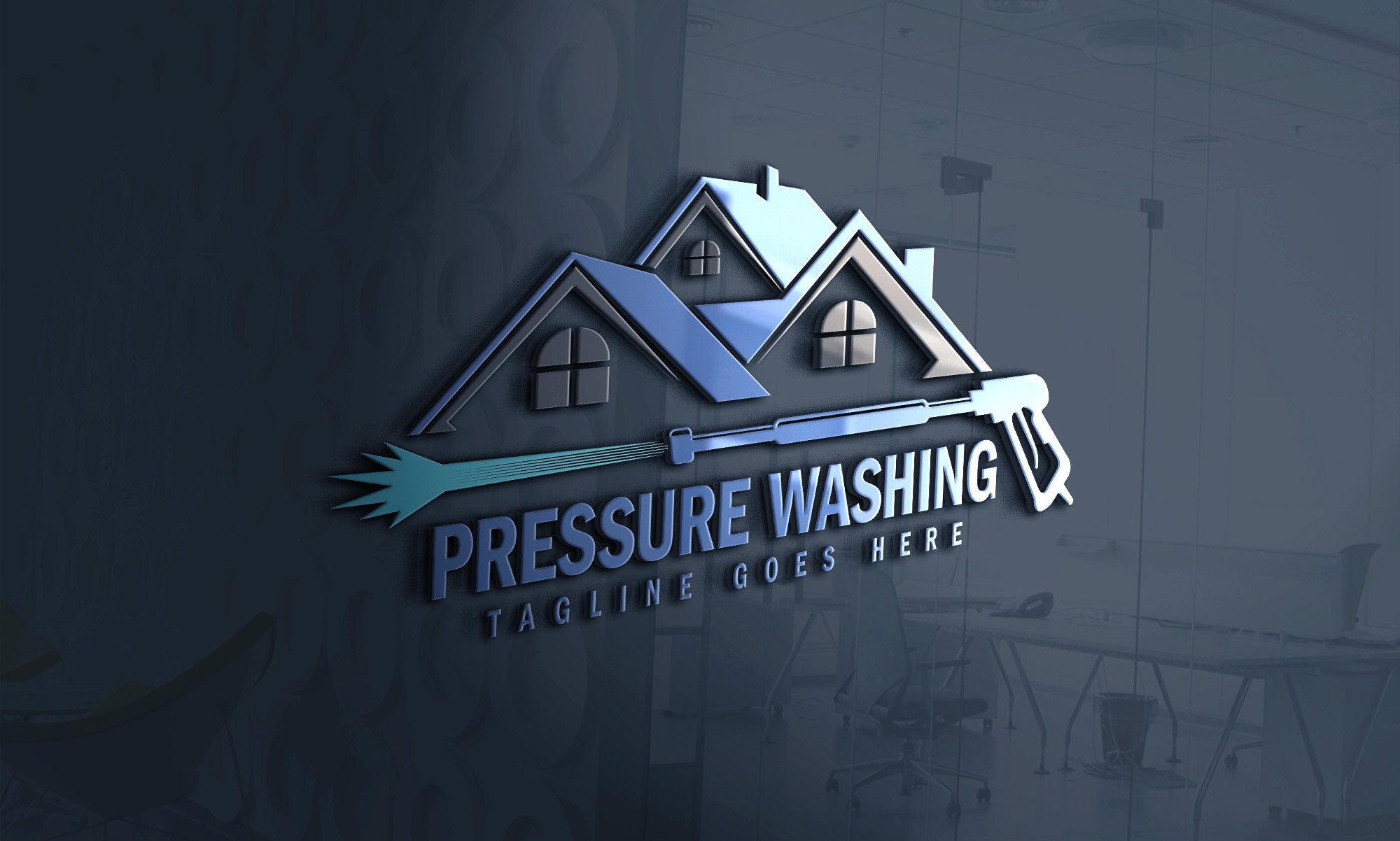 Professional Pressure Washing Logo Volume 3: SVG PNG Bundle for Instant ...