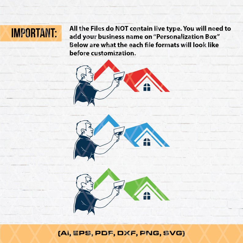 Drywall Logo Custom Logo Design Drywall Personalized Logo - Etsy