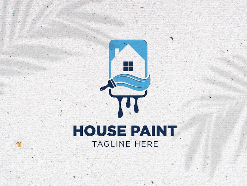 House Painting Logo Editable Canva Logo Design Home Improvement Canva ...