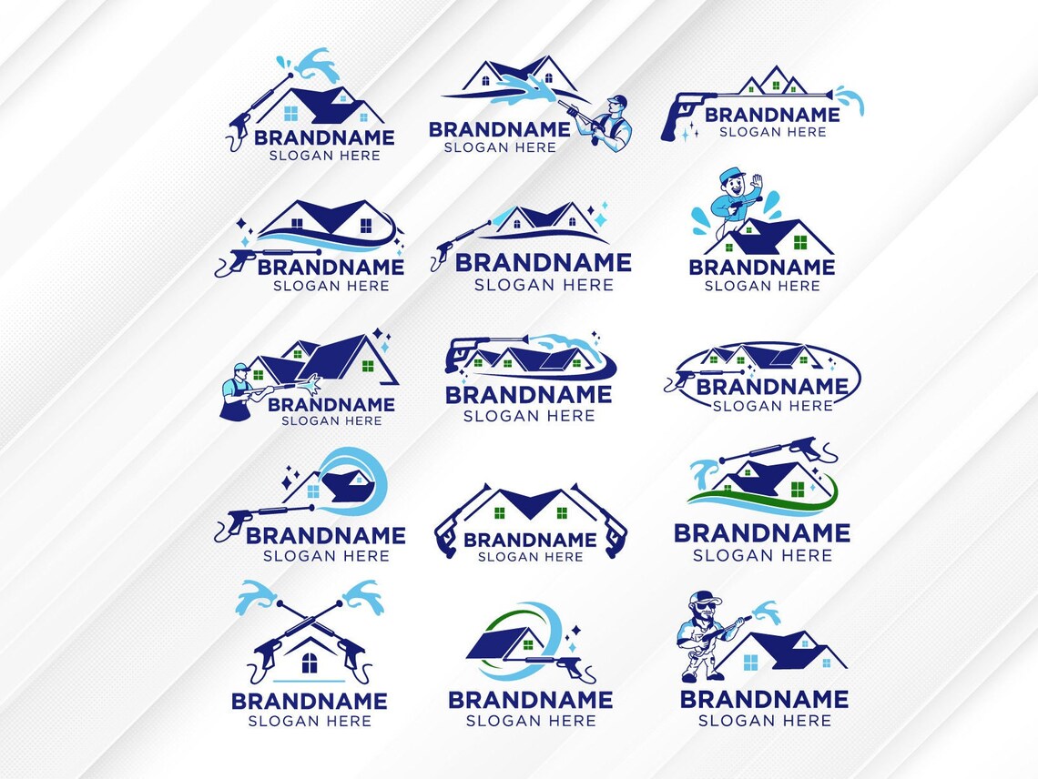 Professional Pressure Washing Logo: SVG Bundle for Instant Download - Etsy