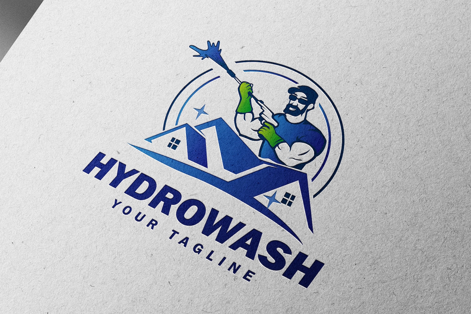Professional Hydro Wash Svg Template Pressure Washing Logo - Etsy