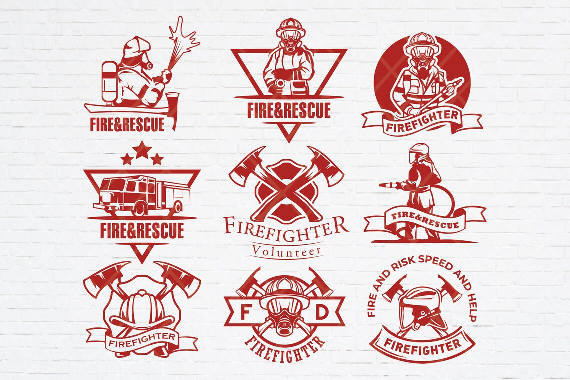 Firefighter Svg Fire Department Svg Fire Dept Svg Bundle - Etsy