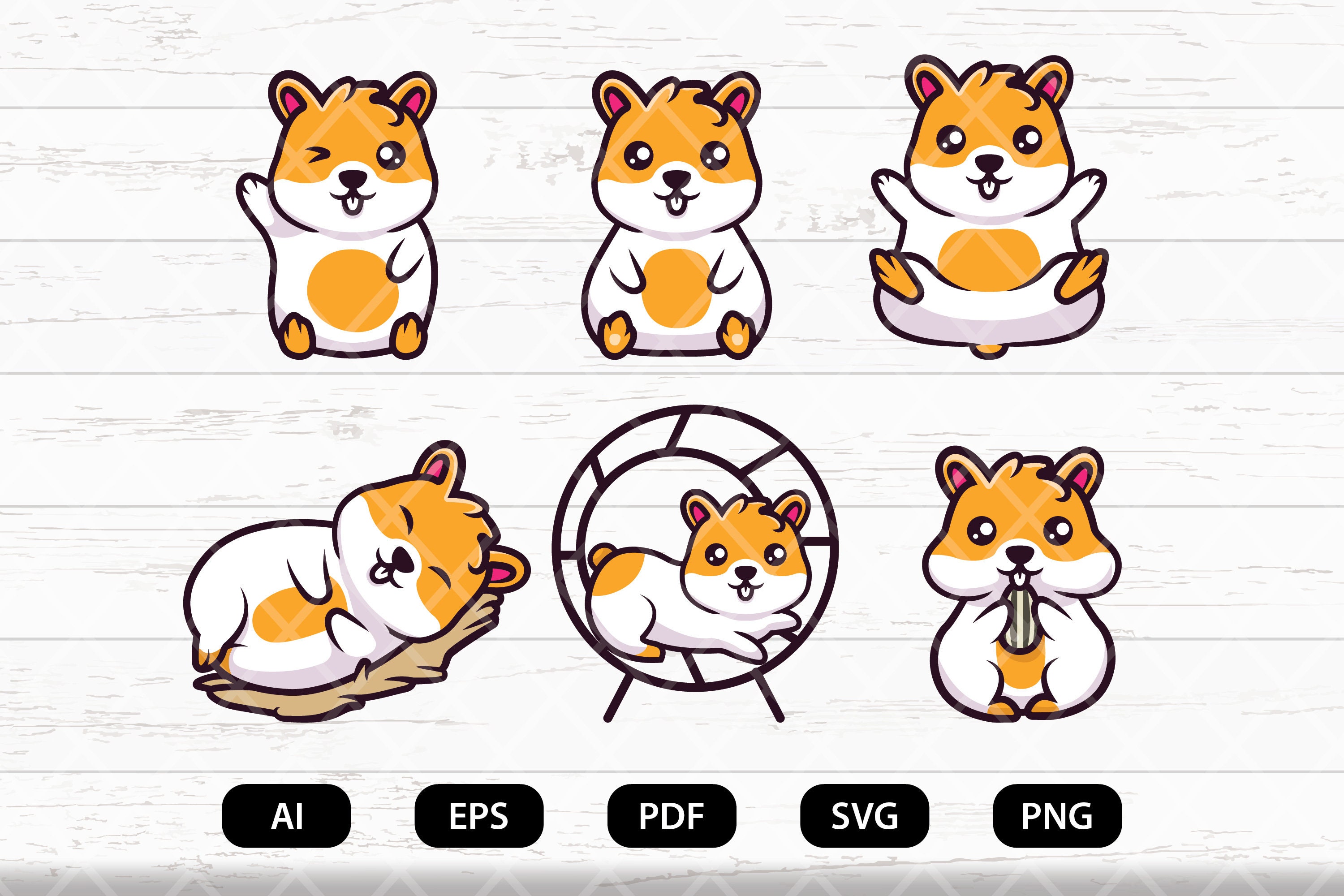 Cute Hamster Clipart