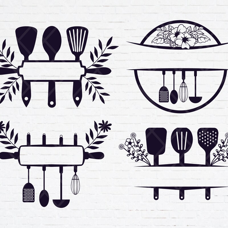 Kitchen Utensils Svg - Etsy