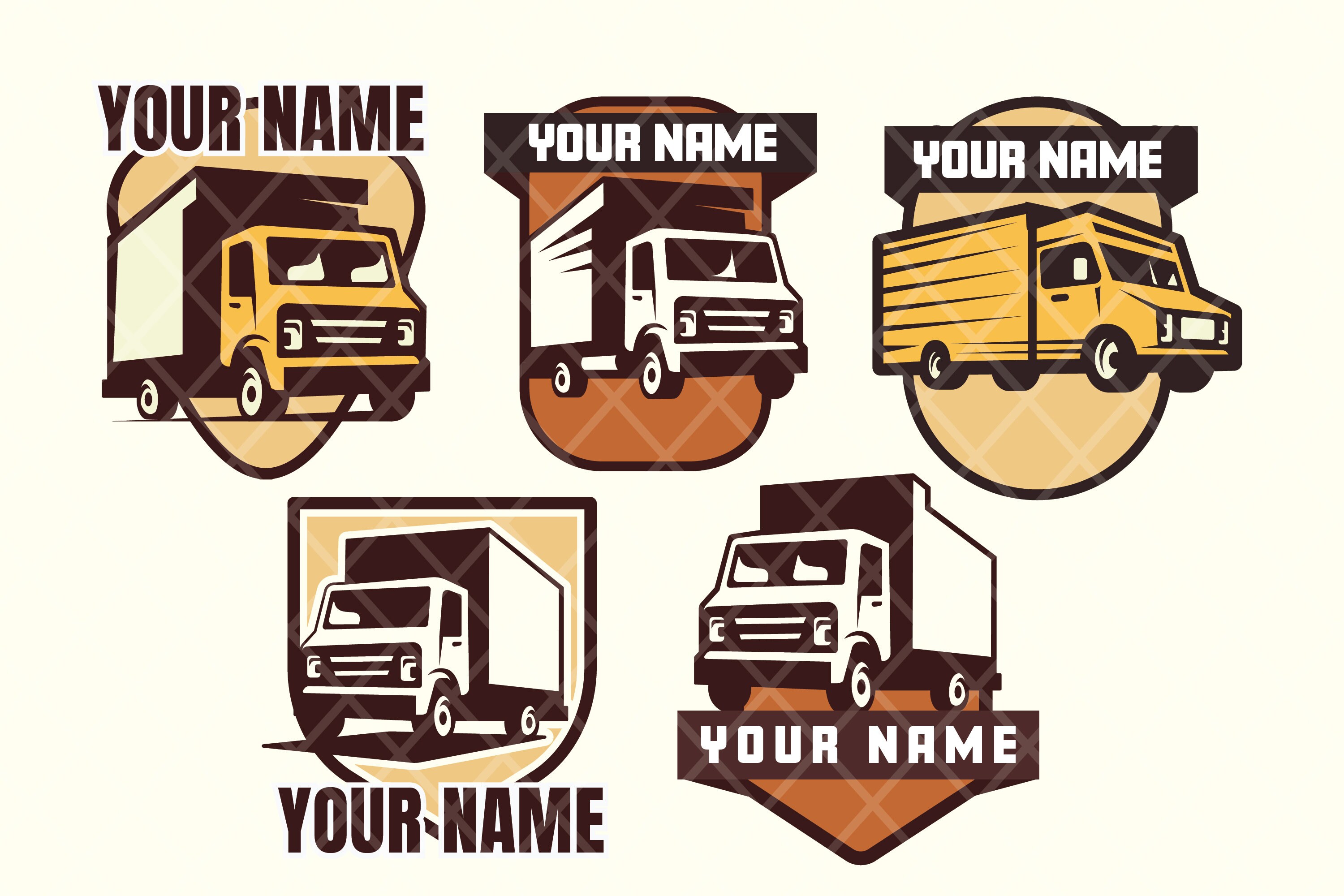 Cargo Van Logo Design Template Collection: Bundle Files for - Etsy