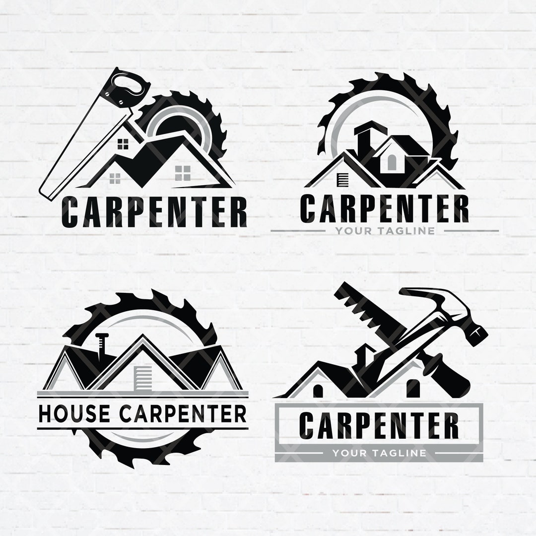 House Carpenter Logo, Carpentry DIY Logo, Contractor Svg, Home Builder ...