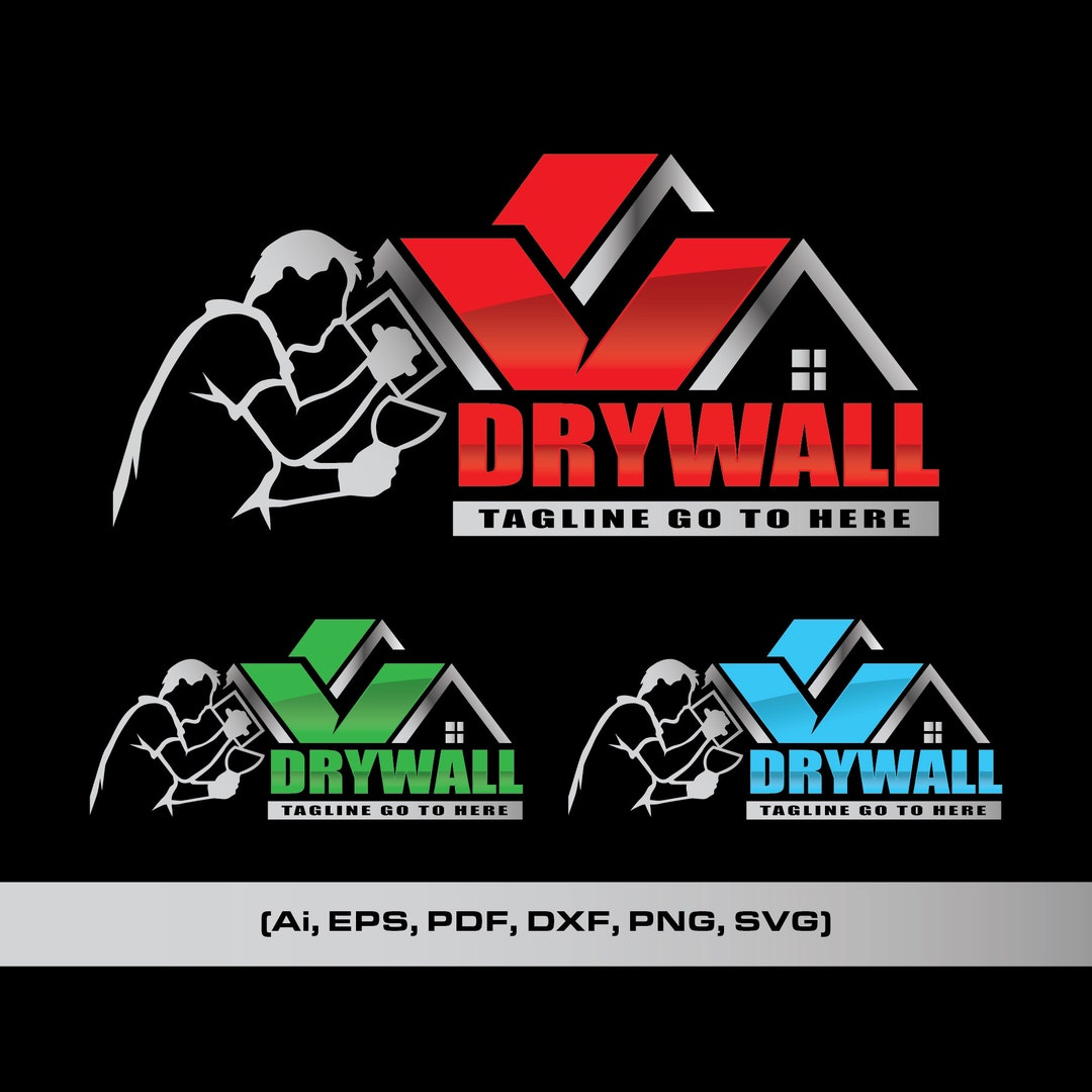 Drywall Logo, Custom Logo Design, Drywall Personalized Logo Design ...