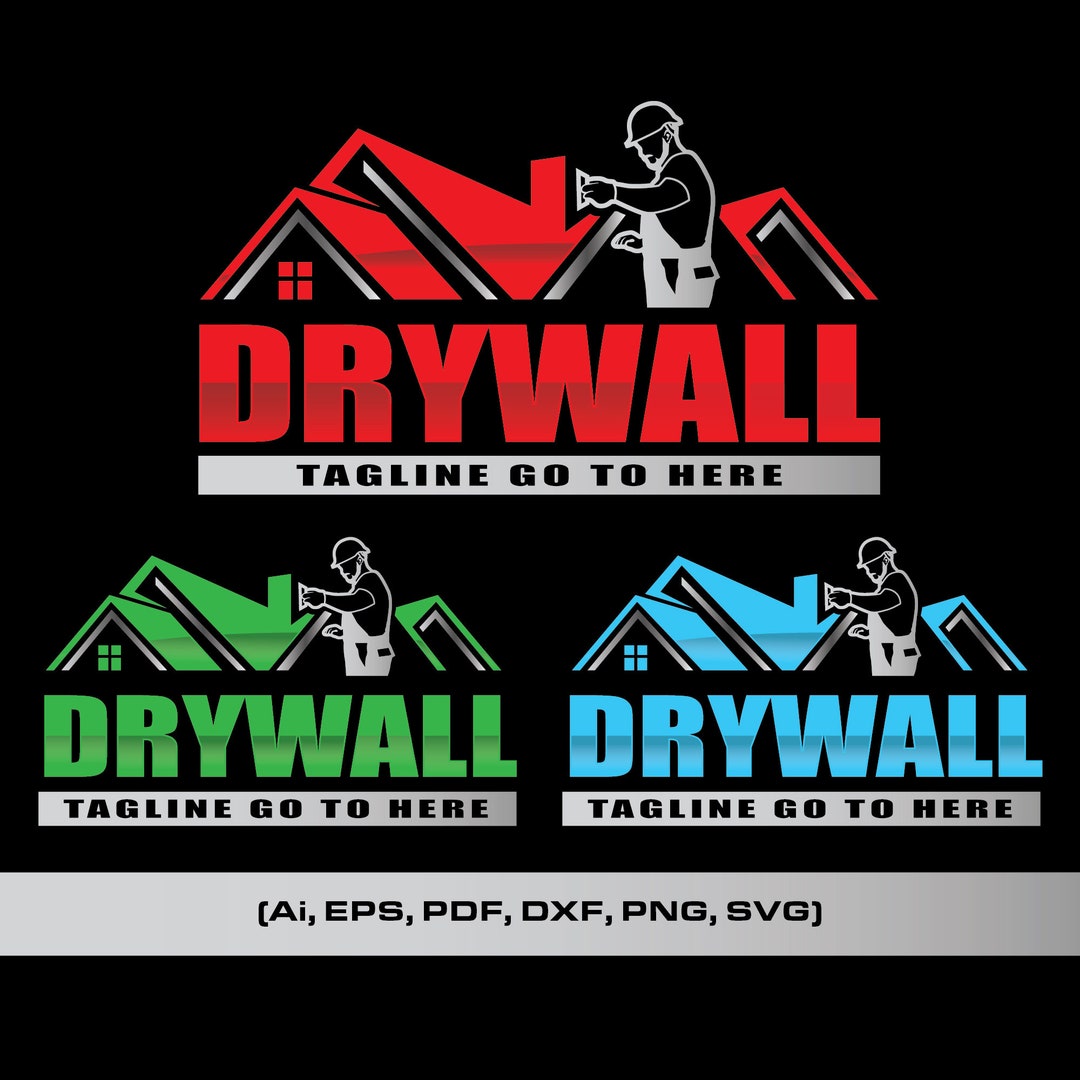 Drywall Logo, Custom Logo Design, Drywall Personalized Logo Design ...