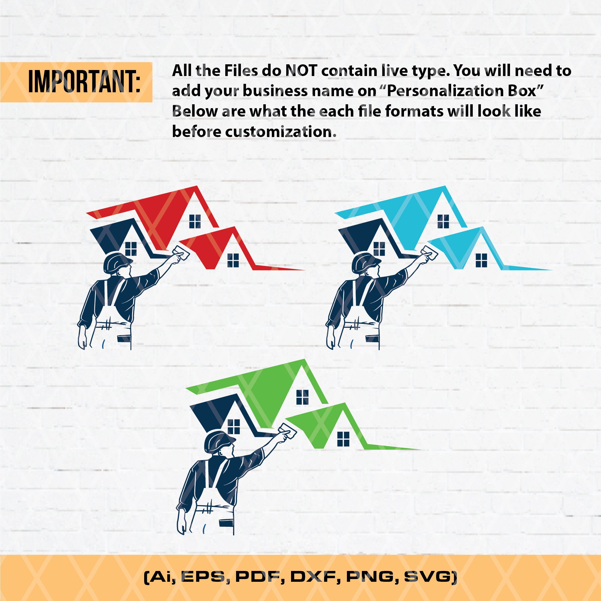 Drywall Logo Custom Logo Design Drywall Personalized Logo - Etsy