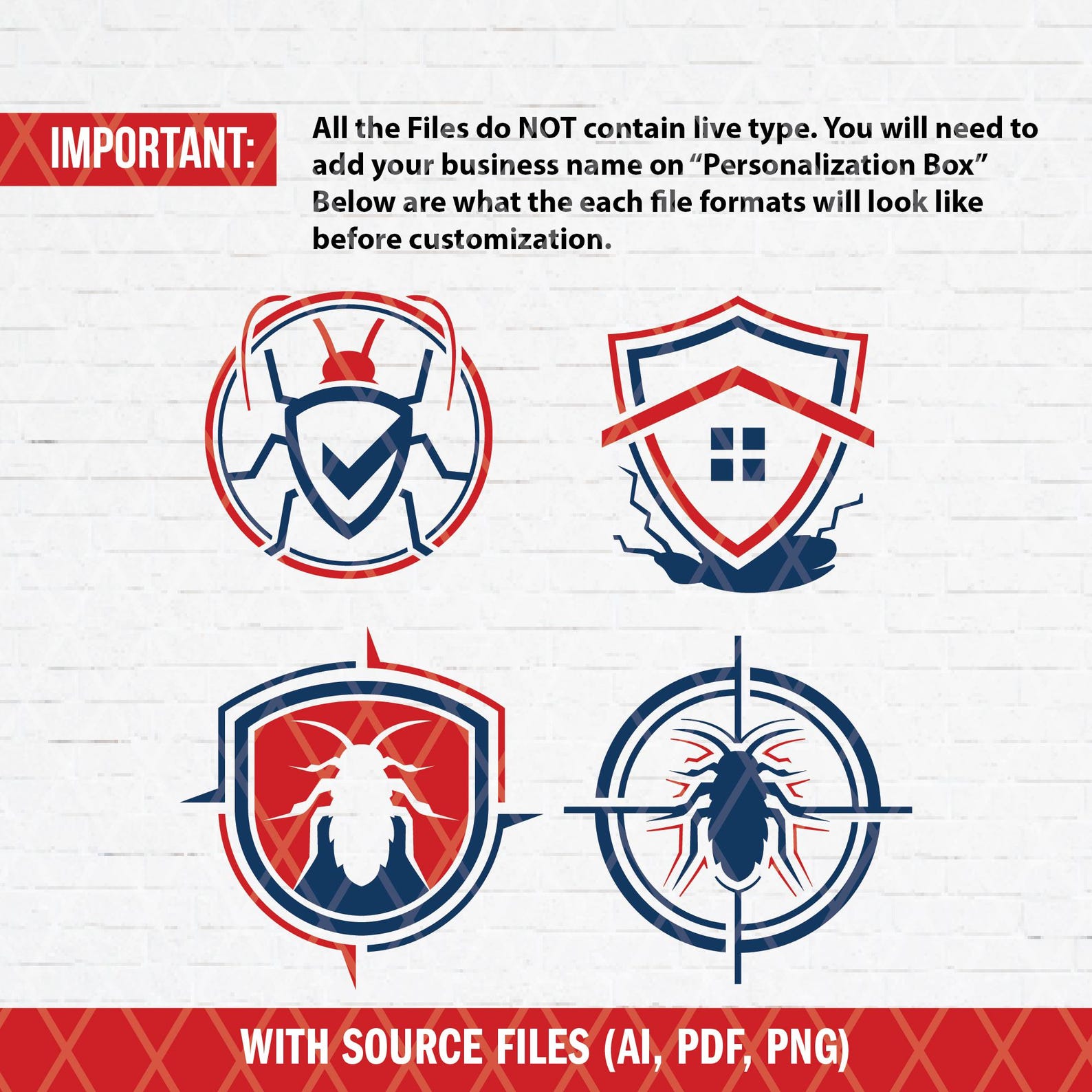 Custom Pest Control Company Logo: Vermin Exterminator Design (digital ...
