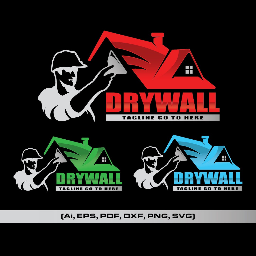 Drywall Logo, Custom Logo Design, Drywall Personalized Logo Design ...