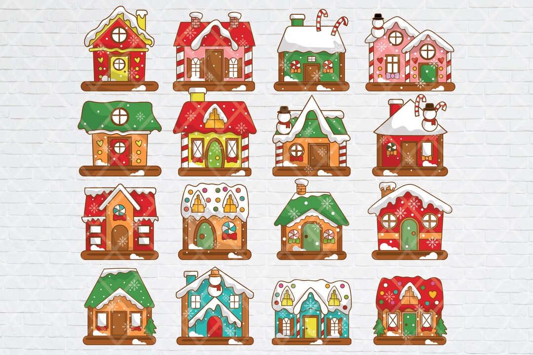 Cute Christmas Gingerbread House SVG PNG: Sweet Traditional Christmas ...
