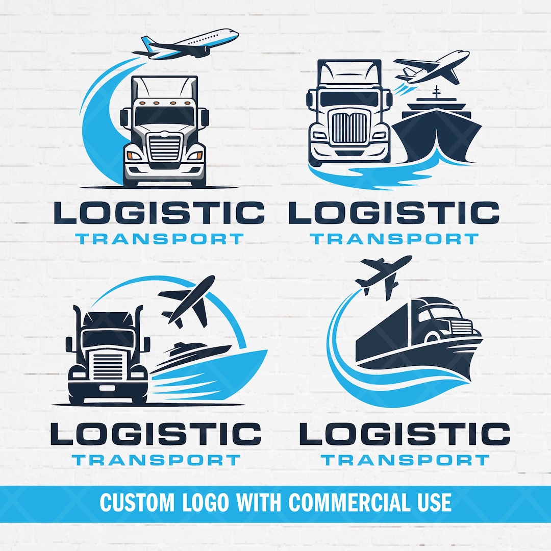 Custom Logistic Delivery Logo, Personalized Cargo Transportation Logo ...