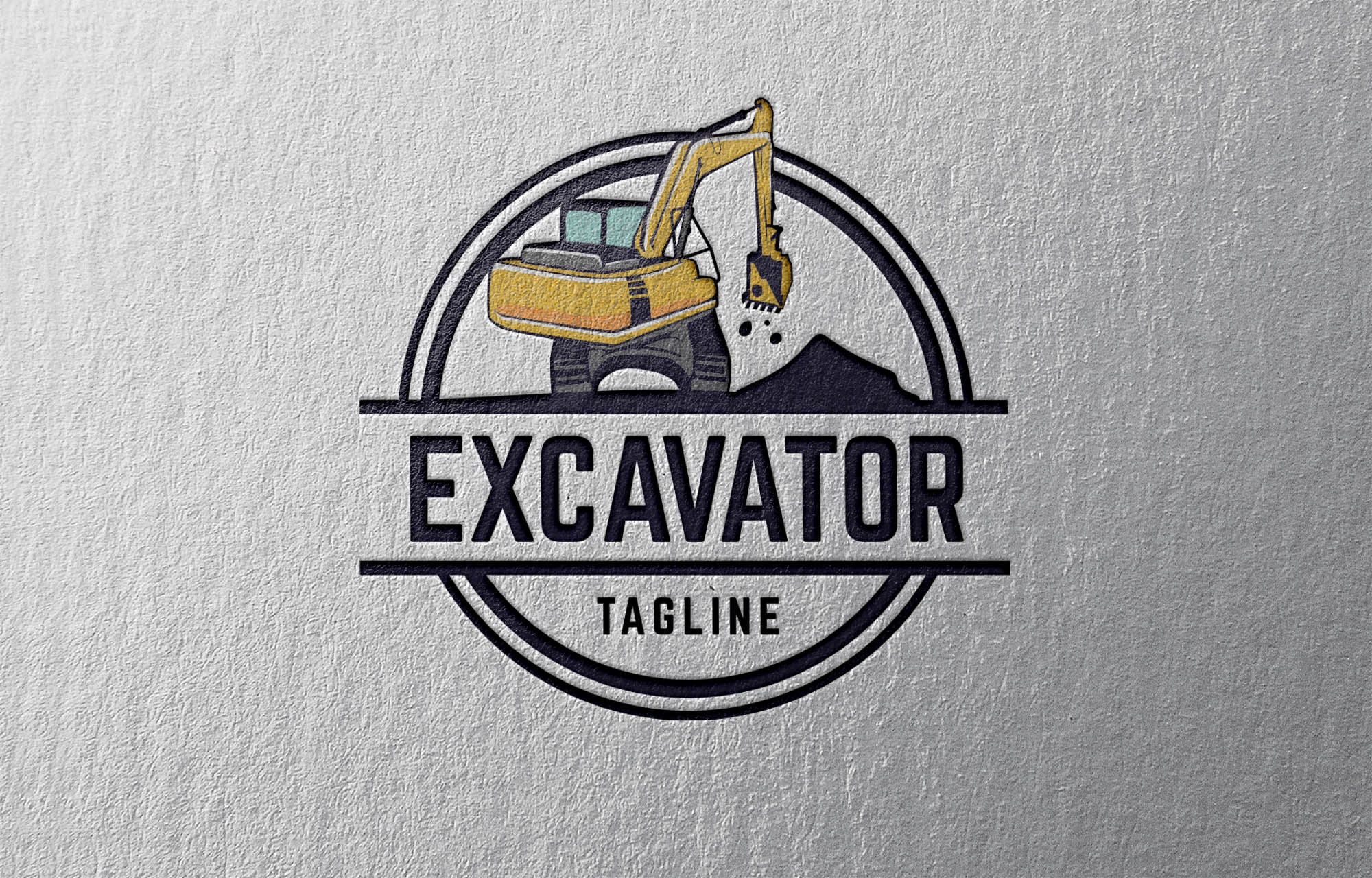 Excavator Logo Set: Retro Construction Vehicle Emblems (PNG SVG) - Etsy