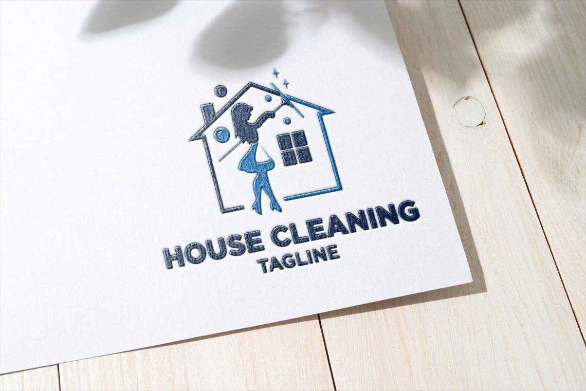 12 House Cleaning Service Logo Bundle: Pre Made Design Files - Etsy